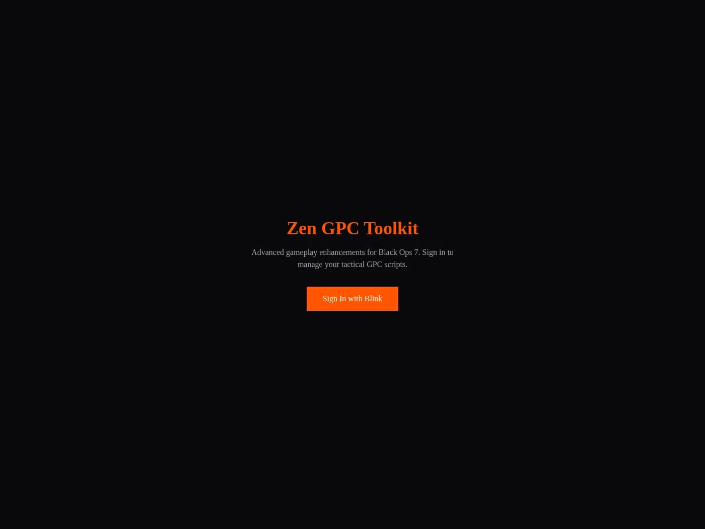 BO7 Zen GPC Toolkit