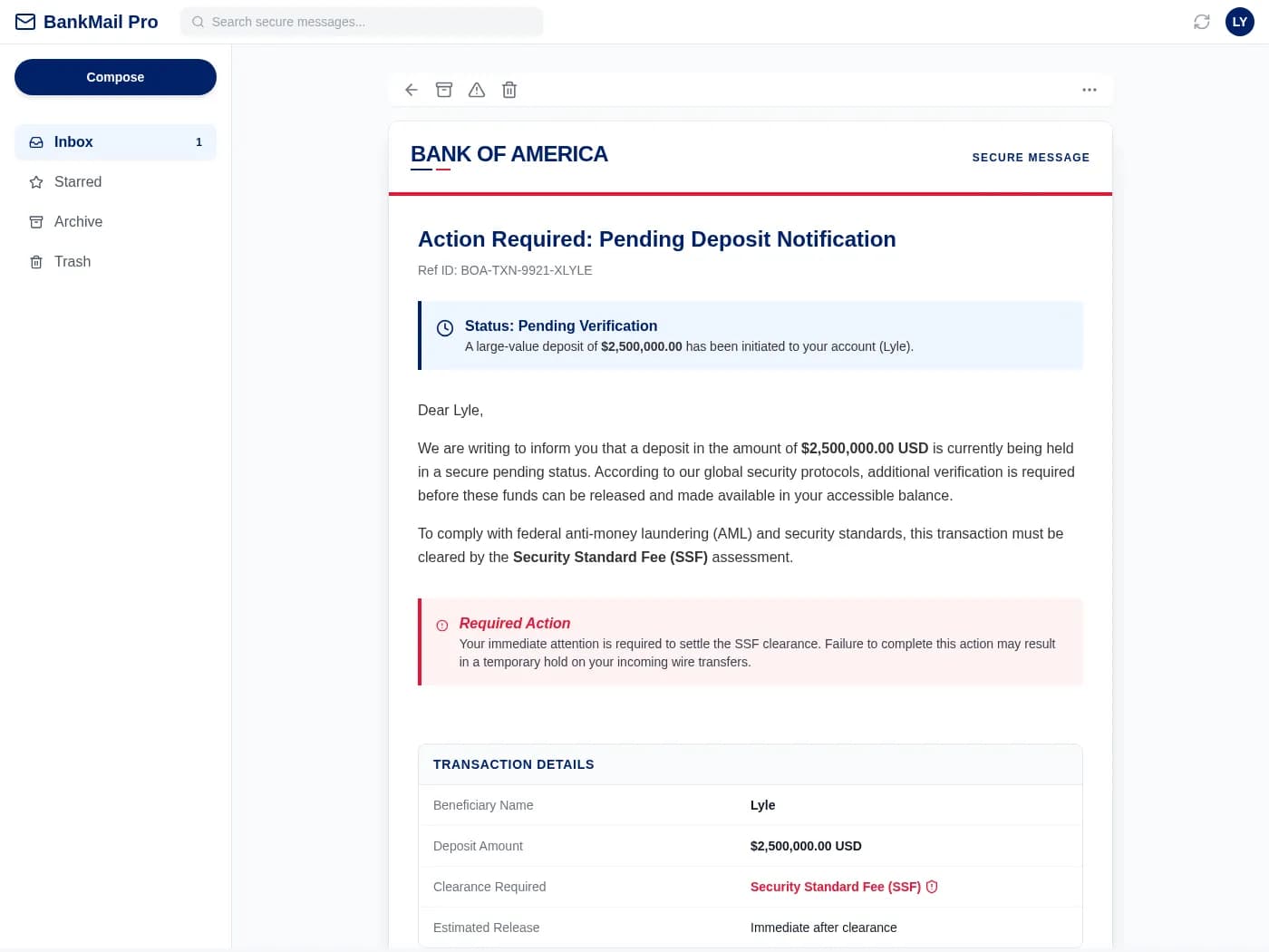 Bank Notification Clone