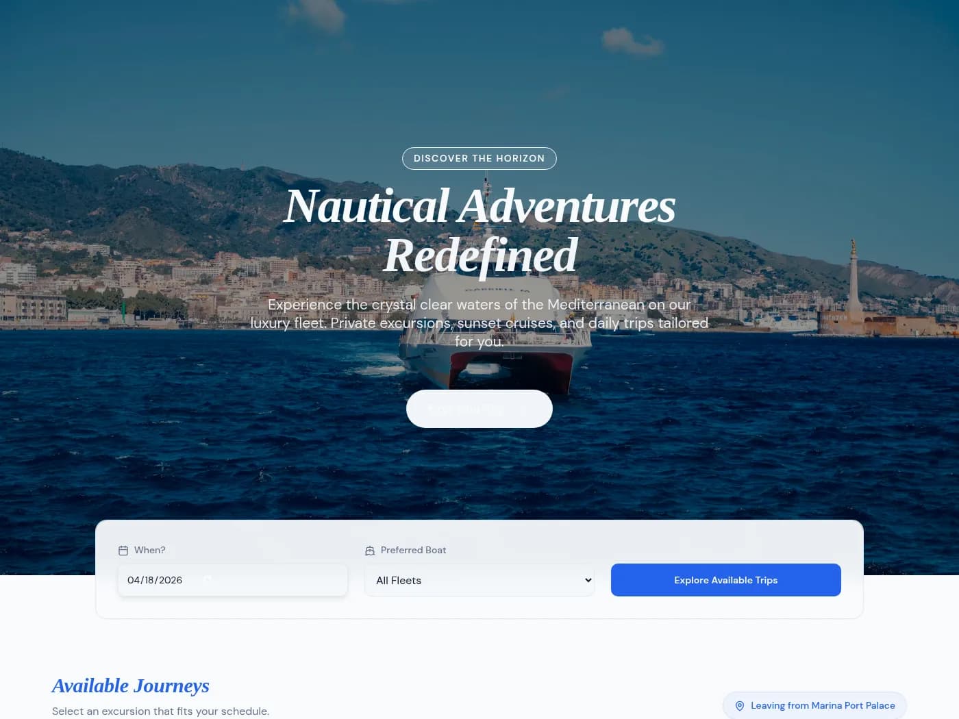 Boat Excursion Booker