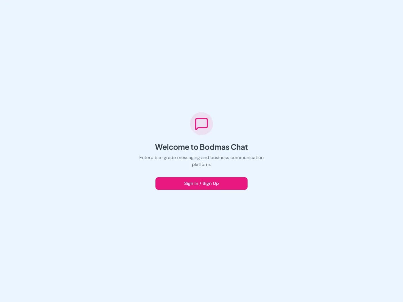 Bodmas Chat Platform