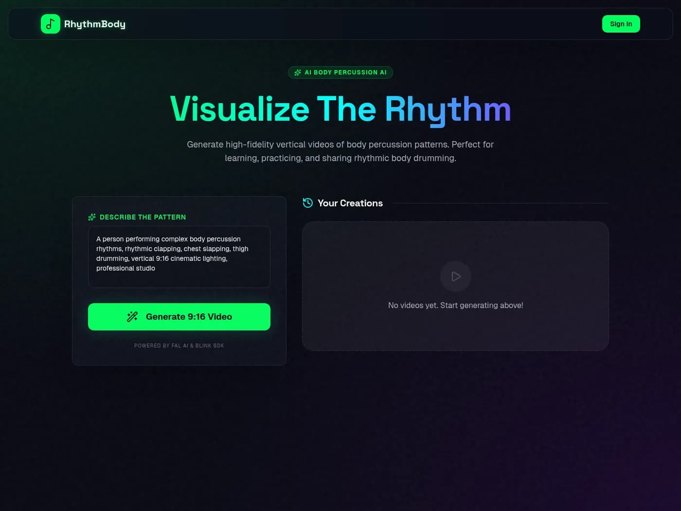 Rhythm Body Visualizer