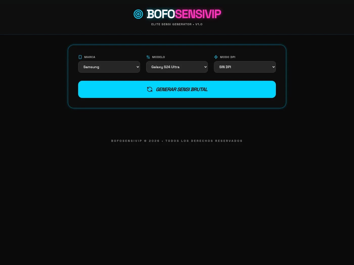 BOFOSENSIVIP Sensi Generator