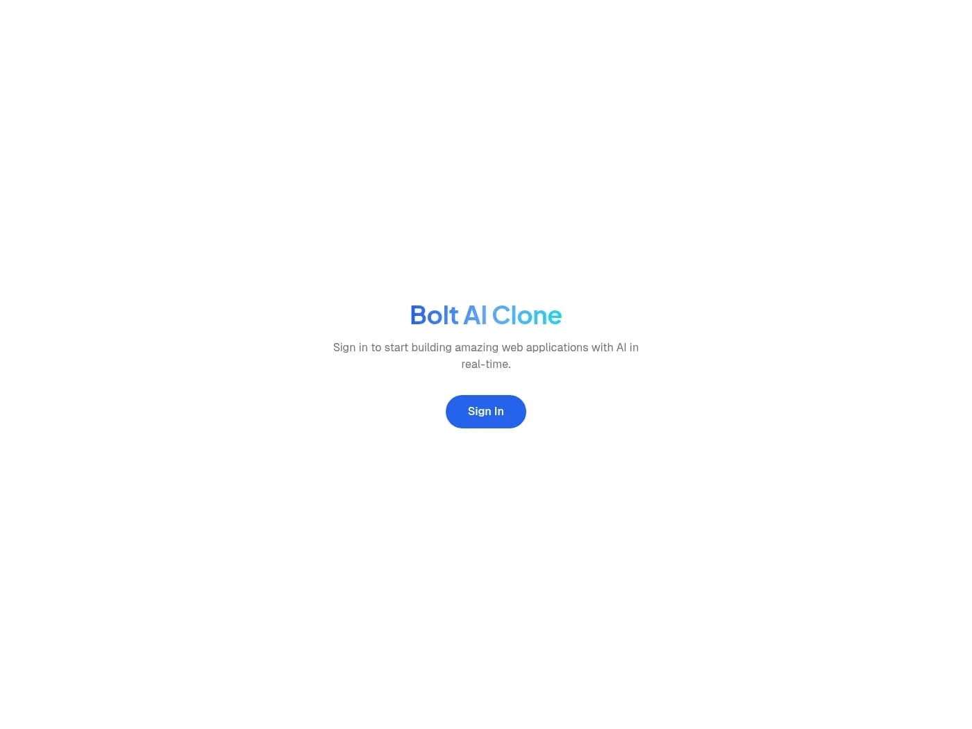 Bolt AI Clone