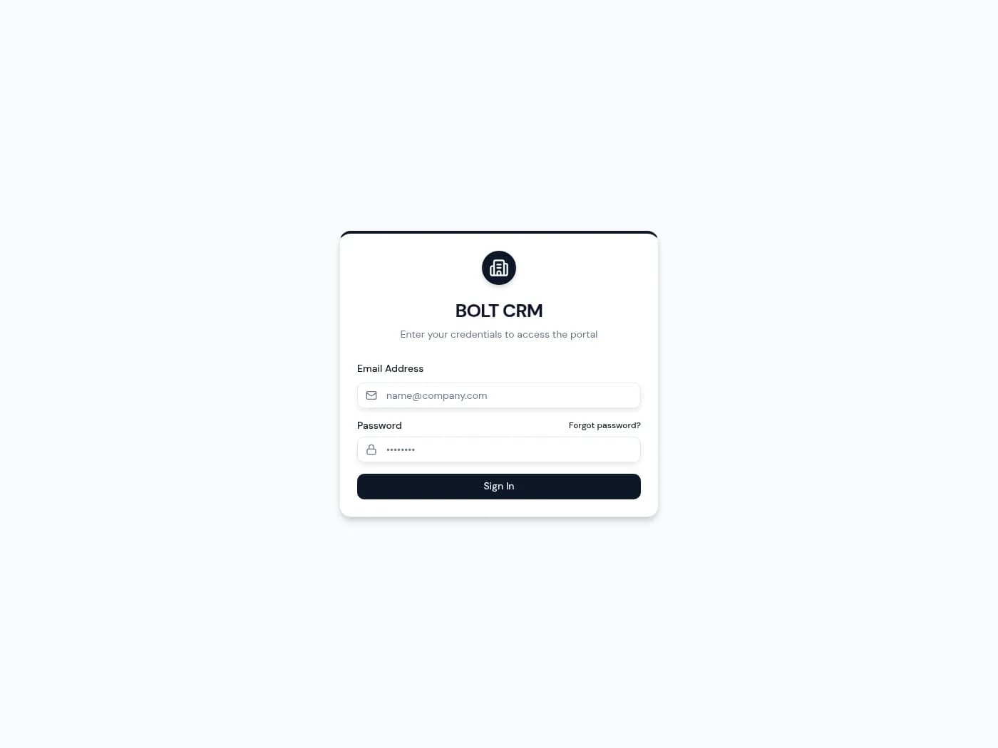 Bolt CRM Portal