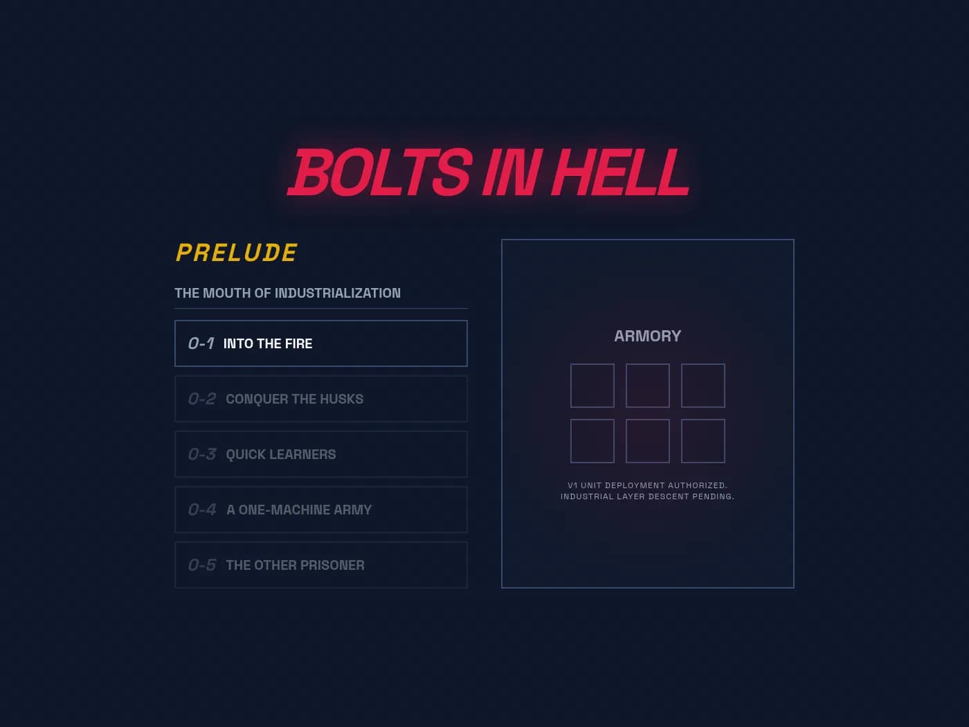 Bolts in Hell