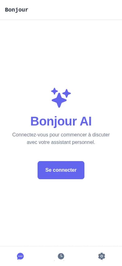 Bonjour AI Assistant