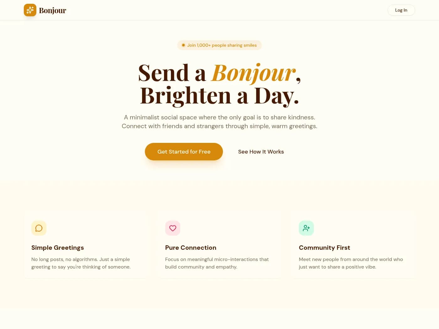Bonjour Greet App