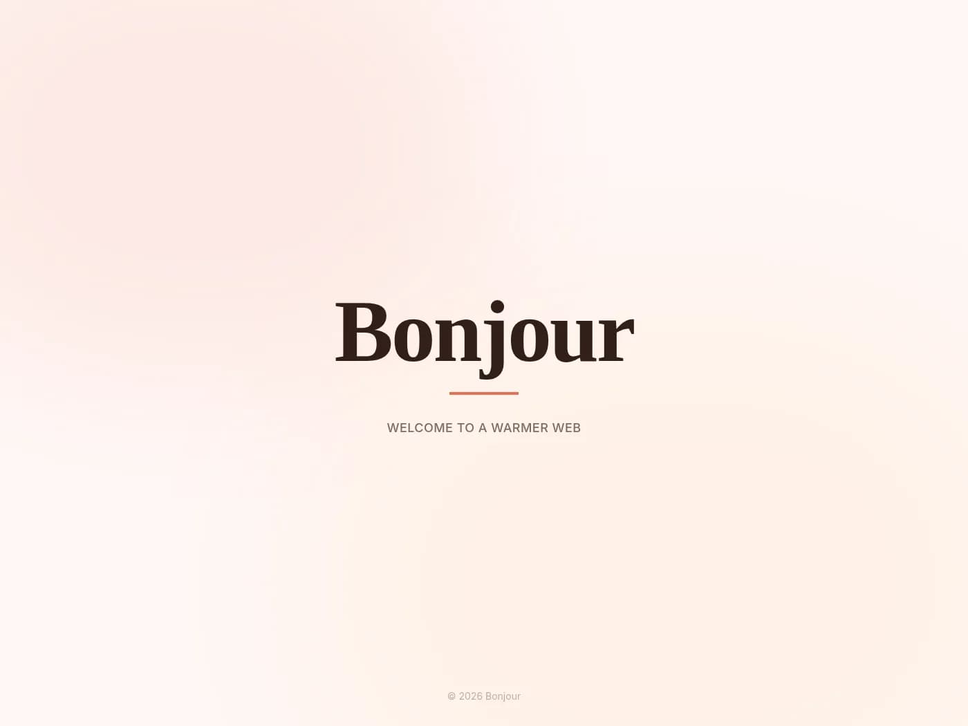 Bonjour Greet Site