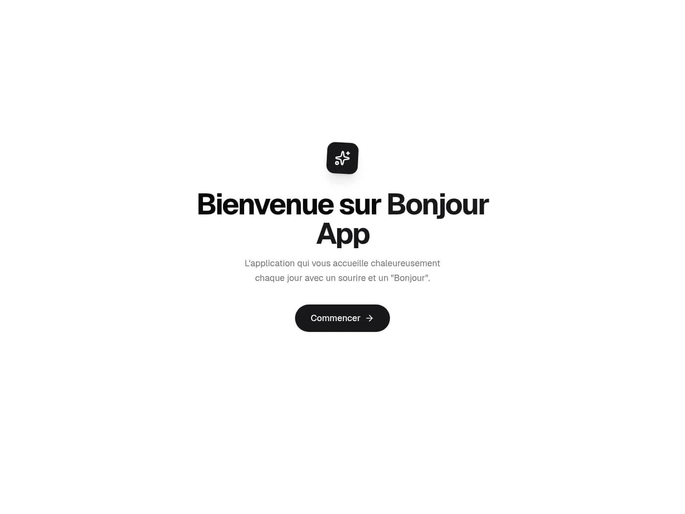 Bonjour Greeting App