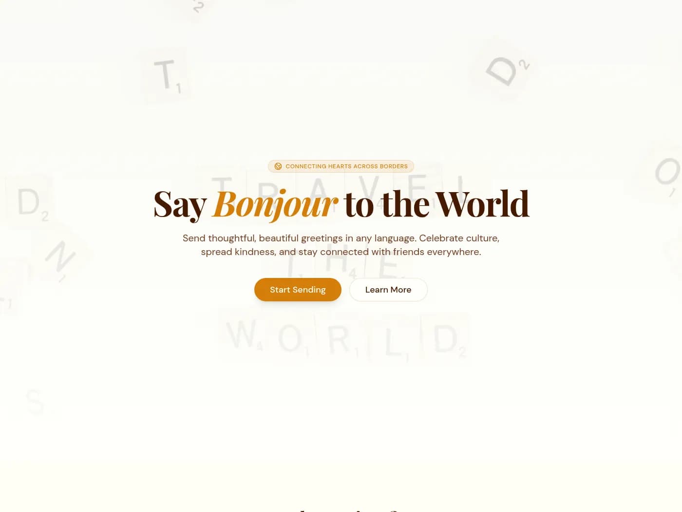 Bonjour Greetings App