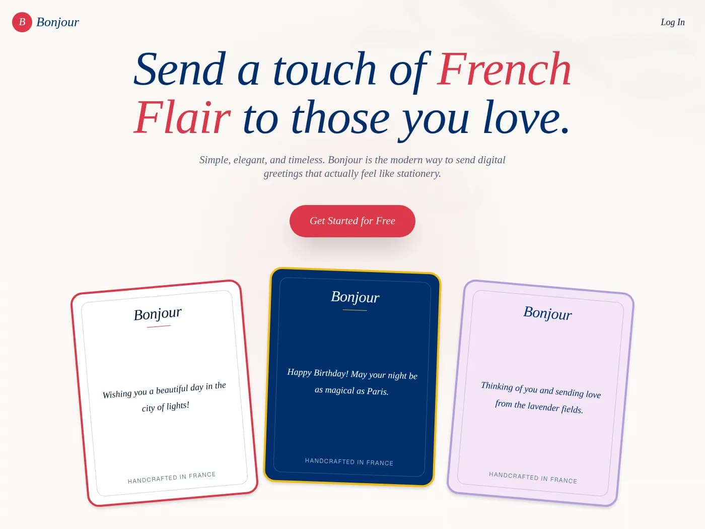 Bonjour Greetings Hub