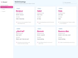 Bonjour Greetings App