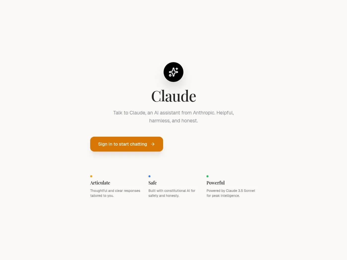 Bonjour Landing Page
