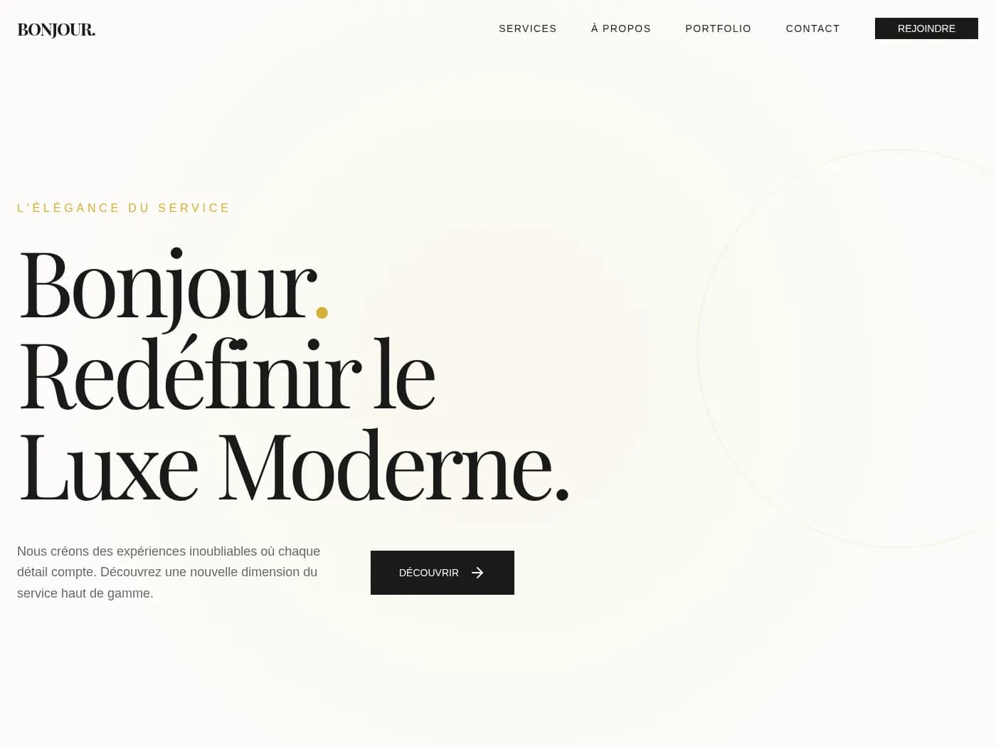 Bonjour Greeting Page