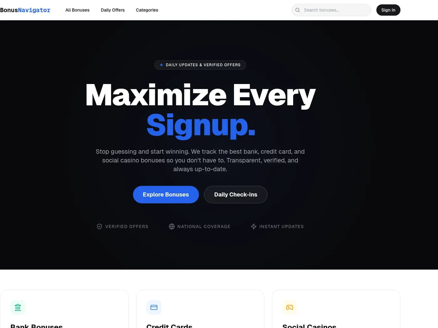 BonusNavigator