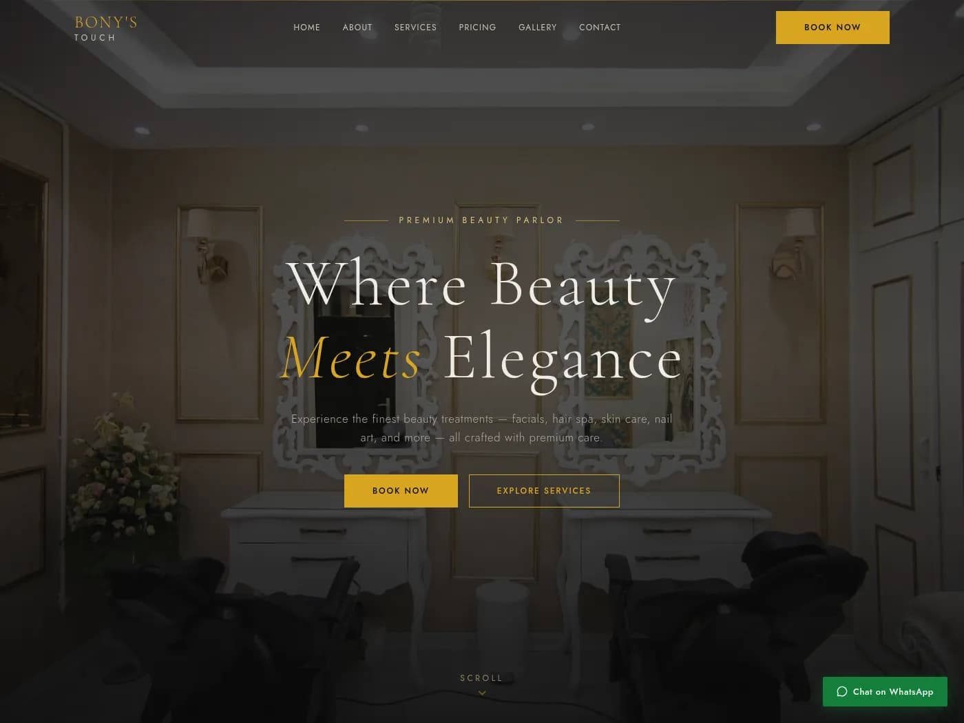 Bony's Touch Web Presence