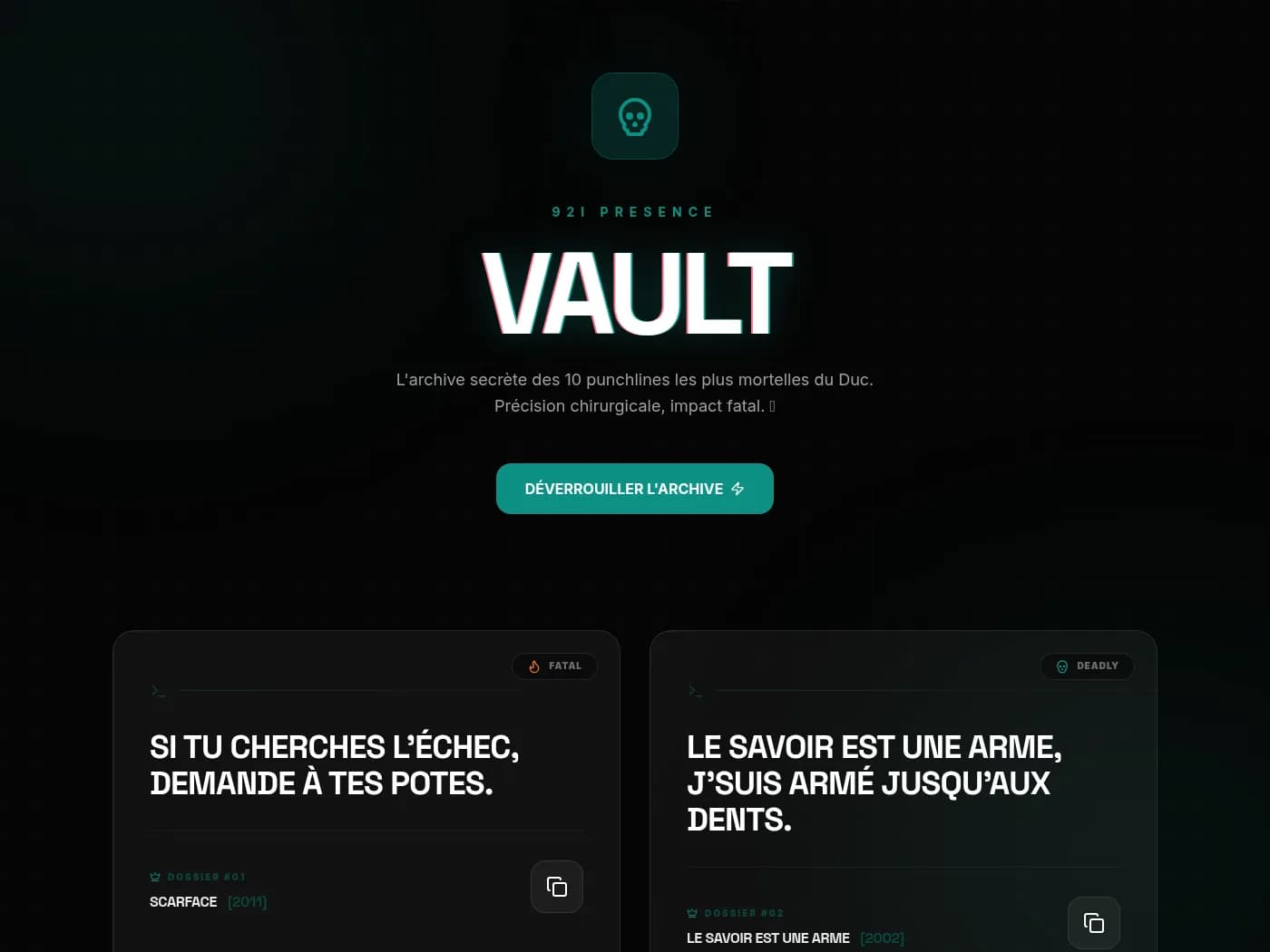 Booba Punchlines Vault
