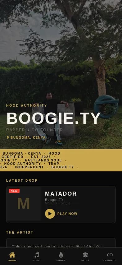 Boogie.TY Artist Hub