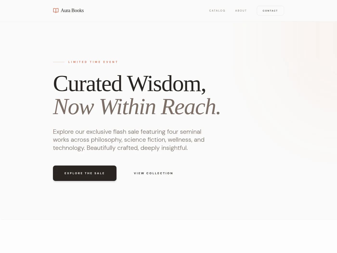 Book Demand Landing Page