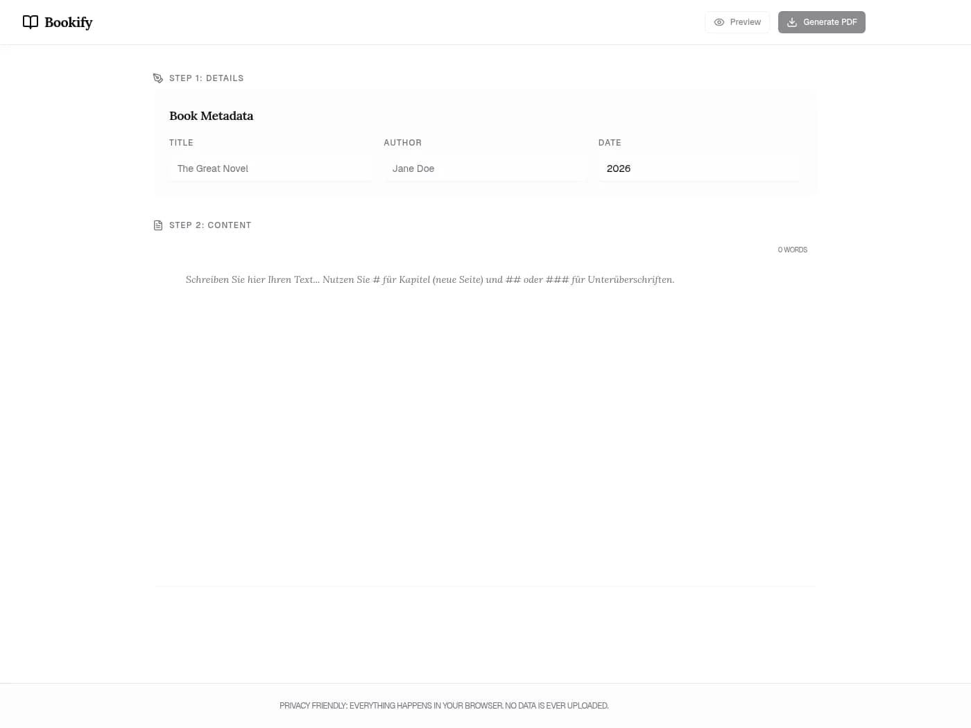 Bookify PDF Maker