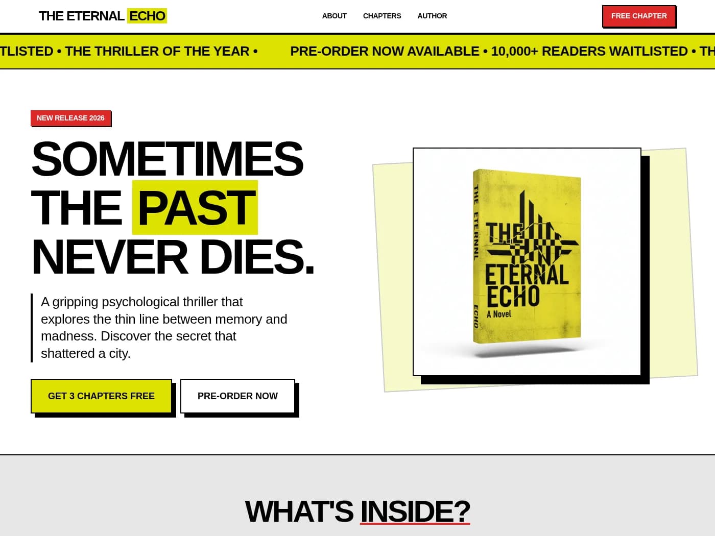 Book Sale Landing Page