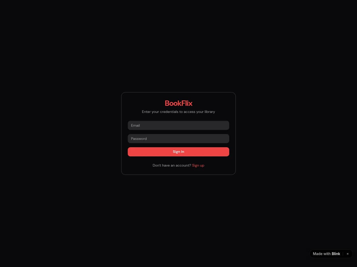 BookFlix Library MVP