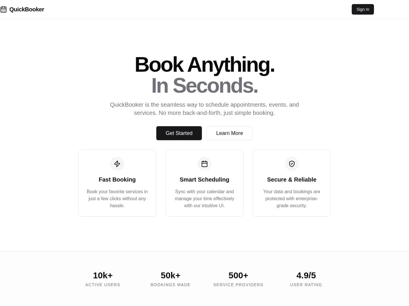 QuickBooker