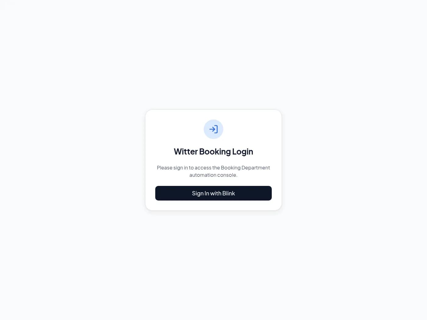 Witter Booking Automation