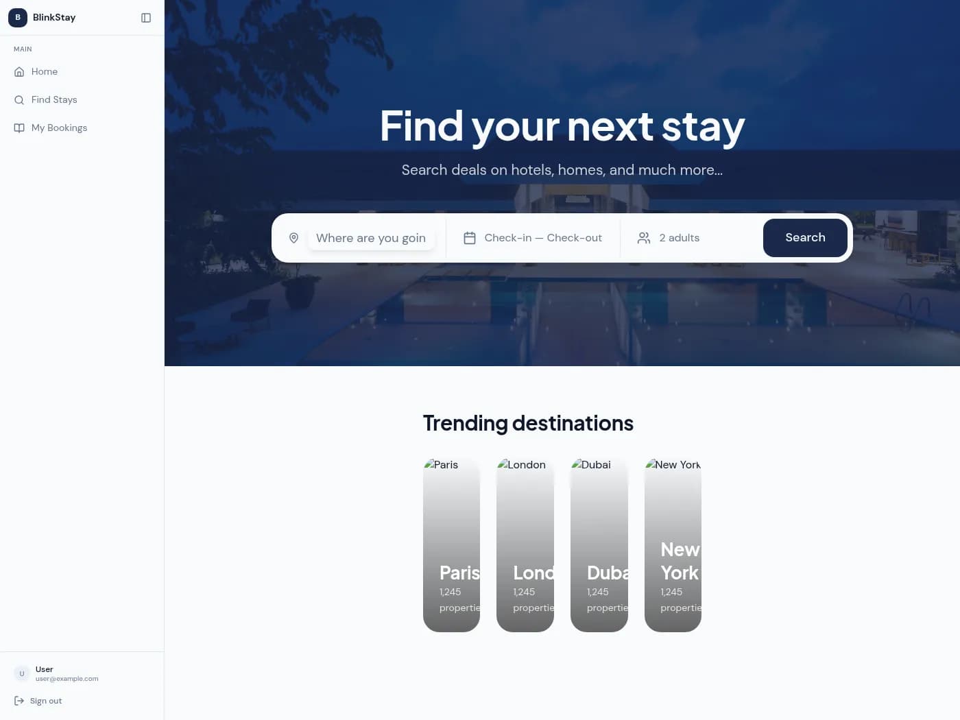 Booking Clone Web