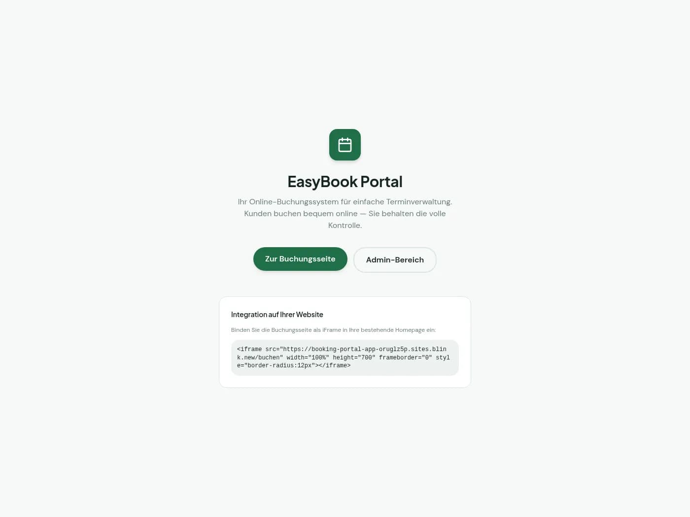 EasyBook Portal
