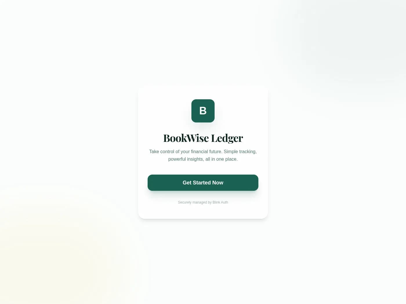 BookWise Ledger