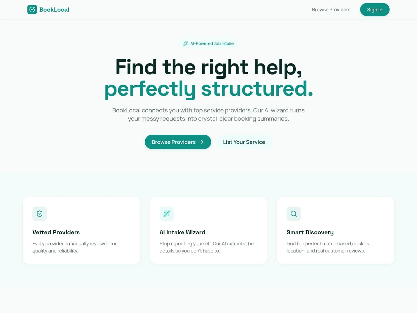 BookLocal AI Booking Hub
