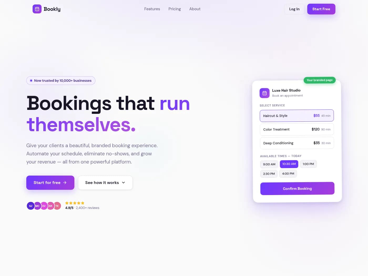 Bookly SaaS Booking Platform
