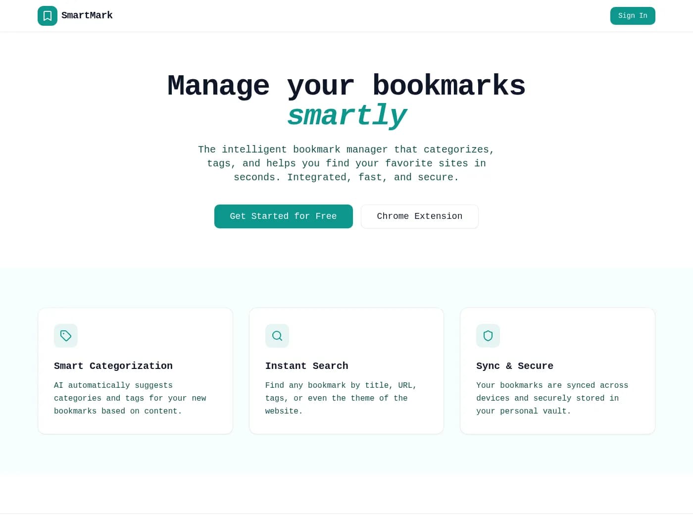 Smart Bookmarks Manager