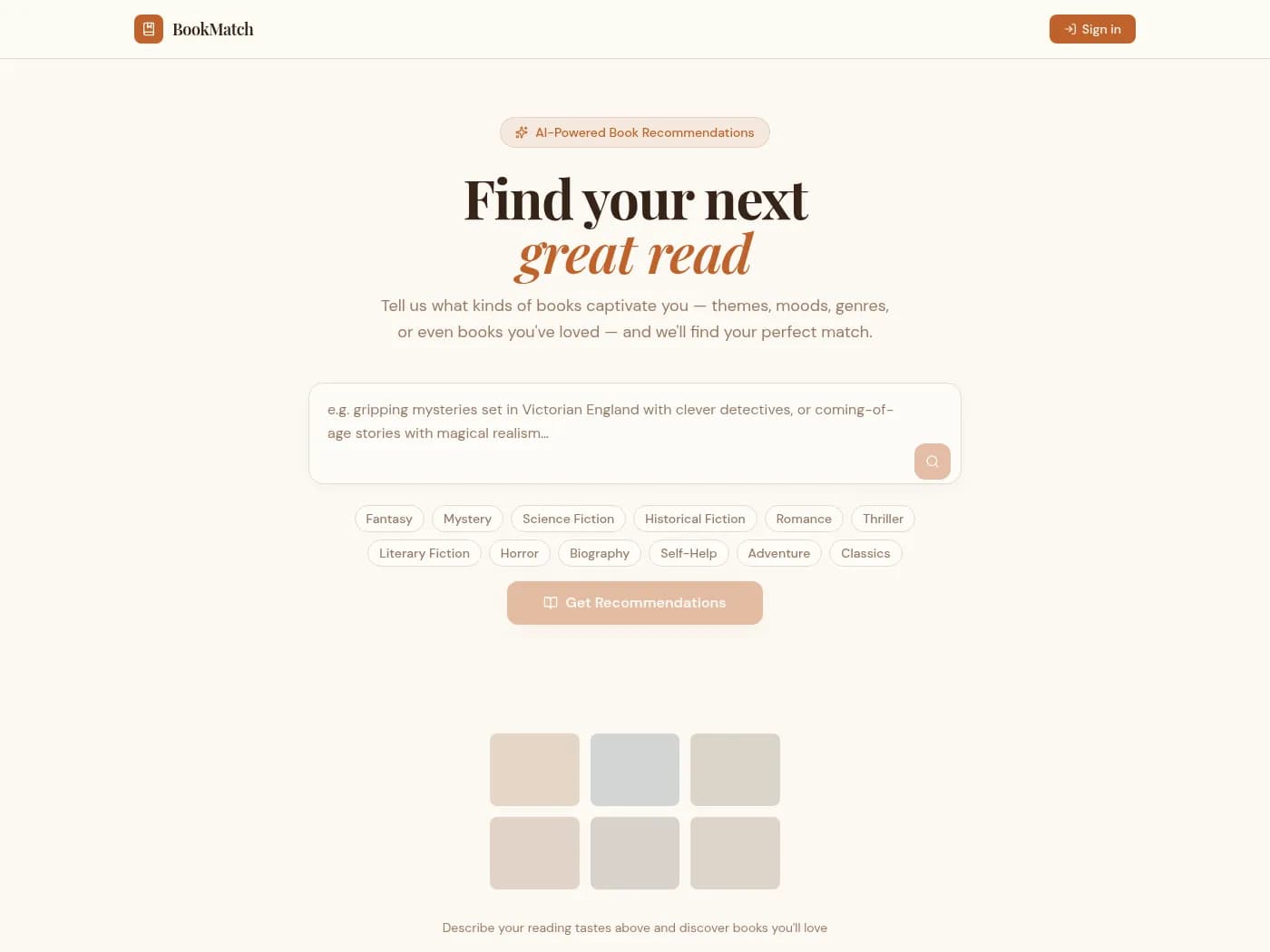 BookMatch Finder