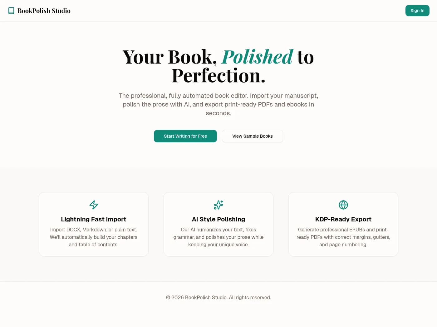 BookPolish Studio