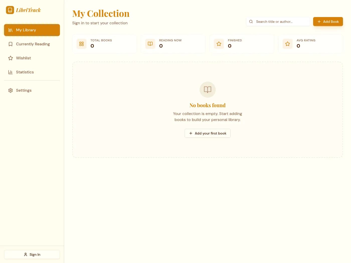 Bookshelf Tracker