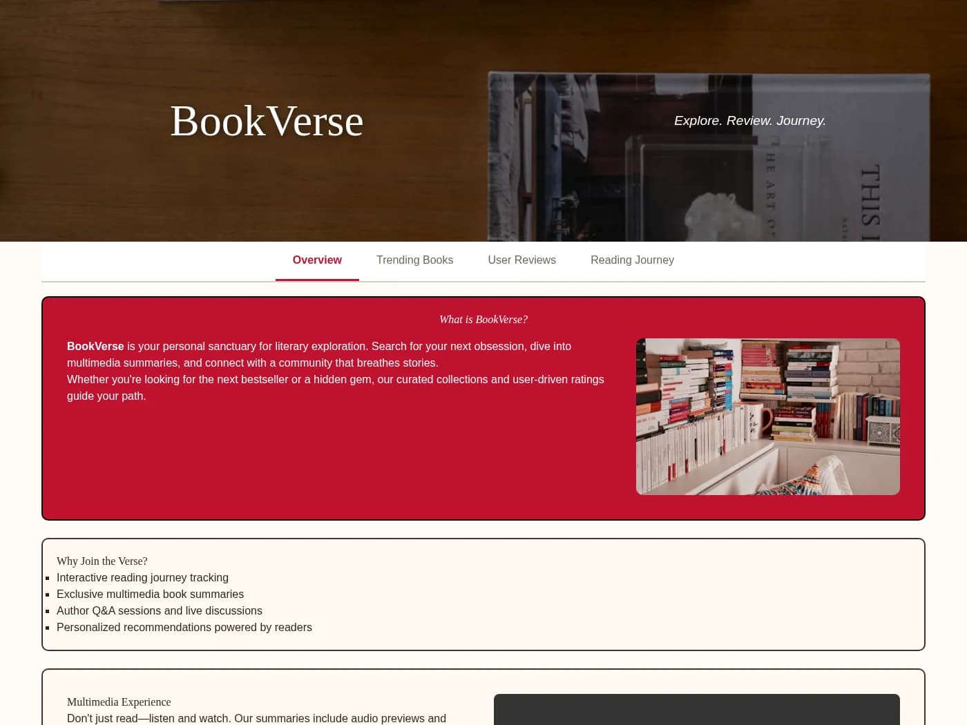 BookVerse Review Hub