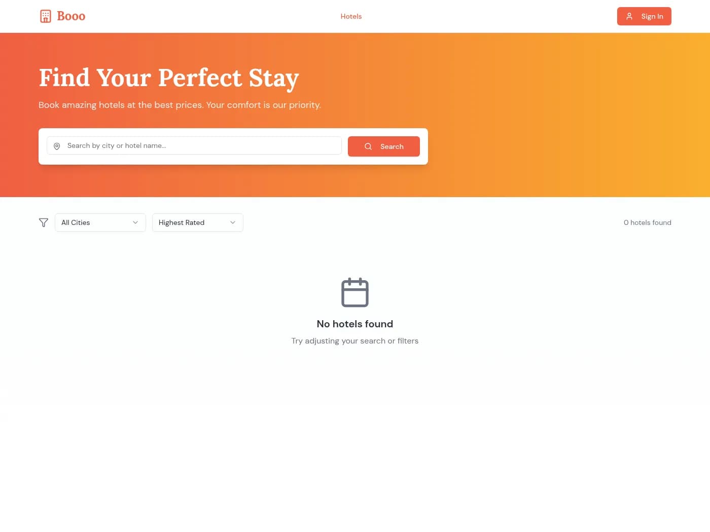 Booo Hotel Booking App