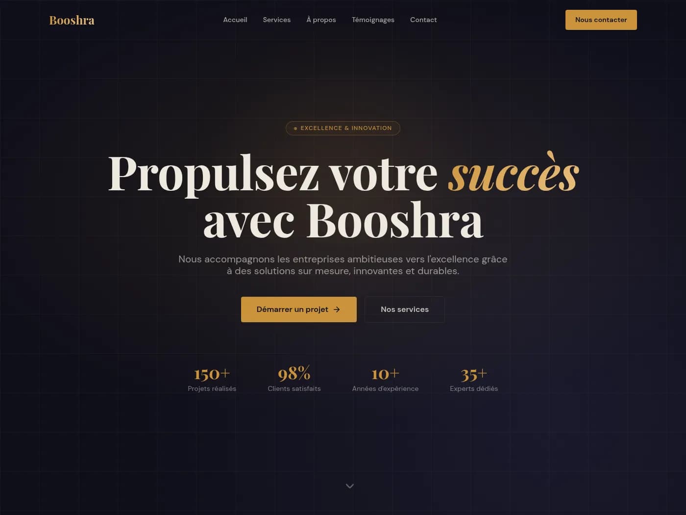 Booshra Company Website