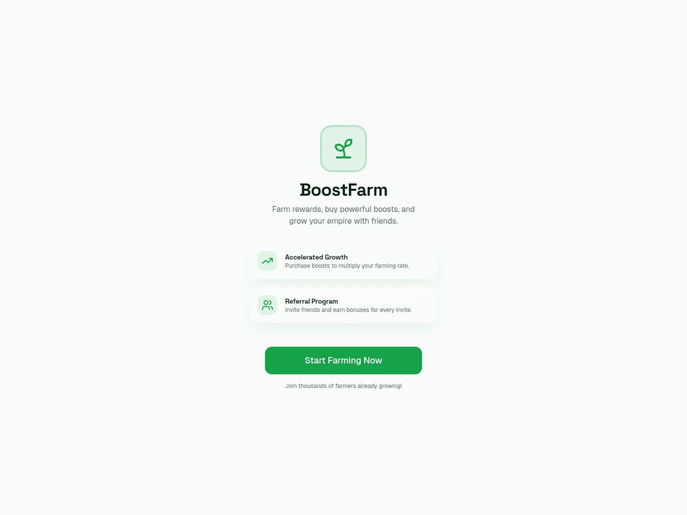 BoostFarm App