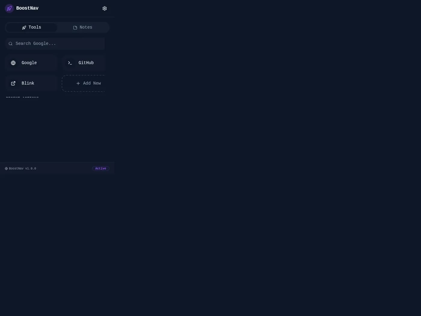 BoostNav Extension