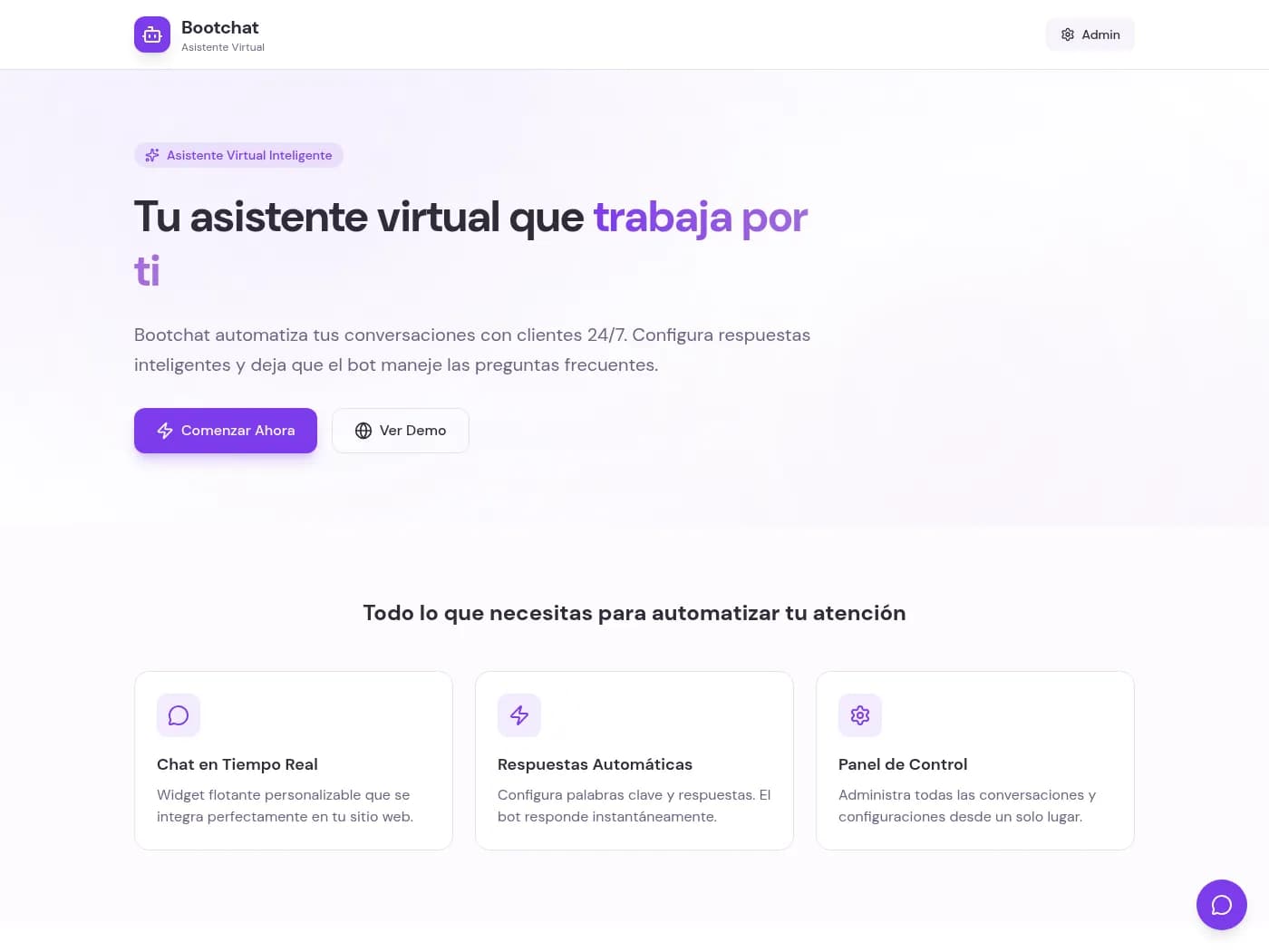 Bootchat Asistente Virtual