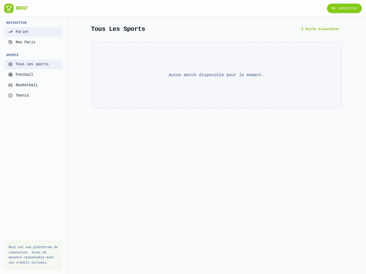 Booz Betting Platform