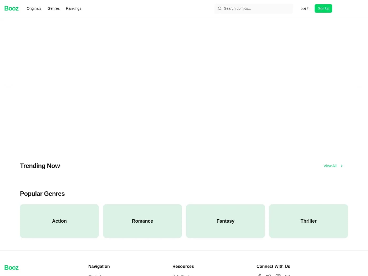 Booz Webtoon Clone