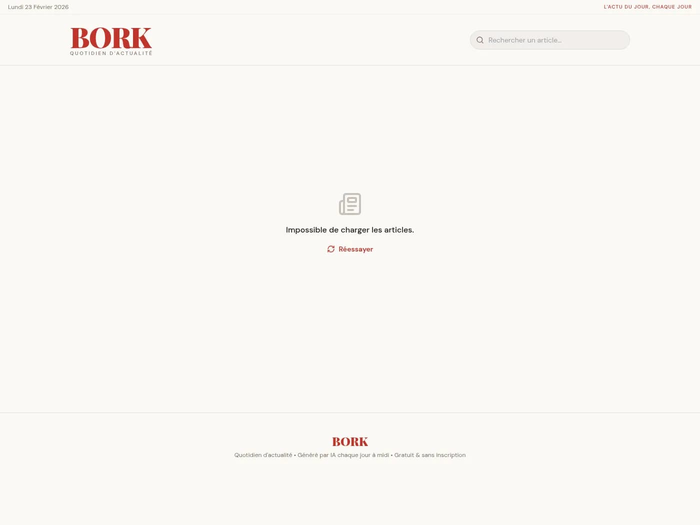 BORK News Daily