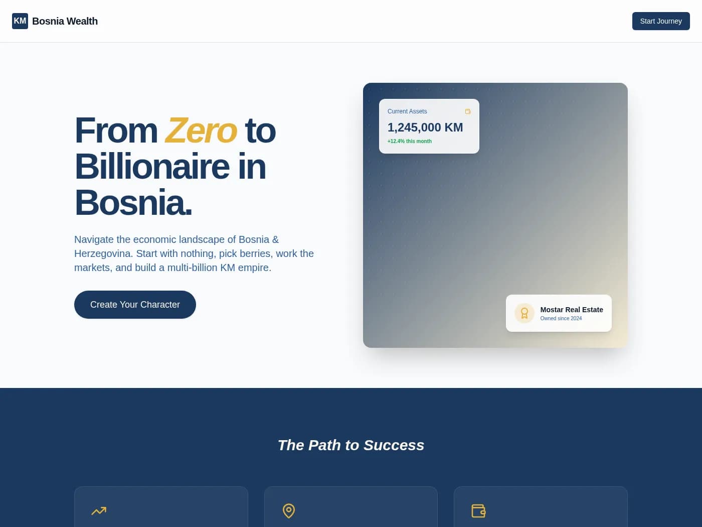 Zero to Billionaire Game