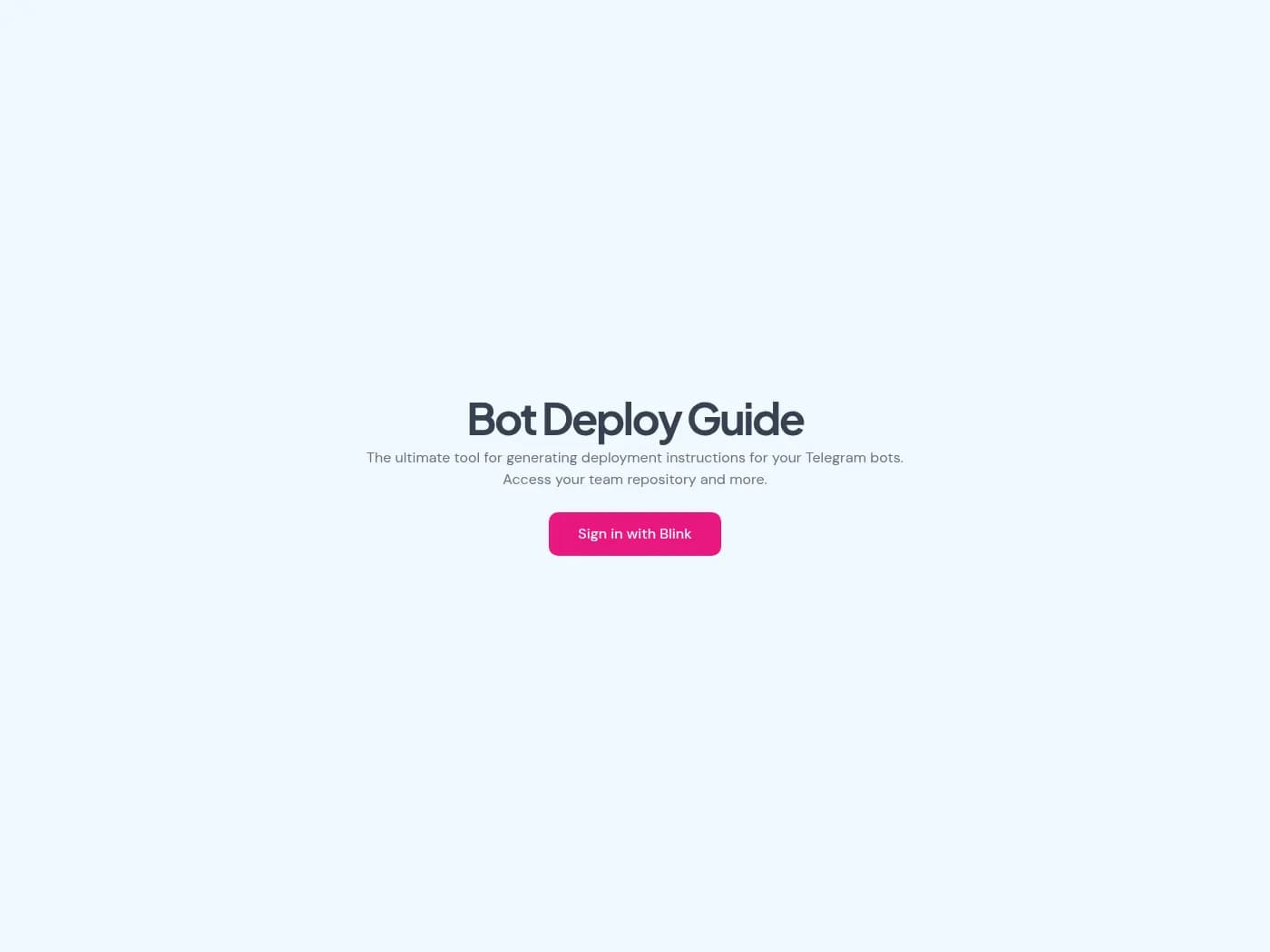 Bot Deploy Guide