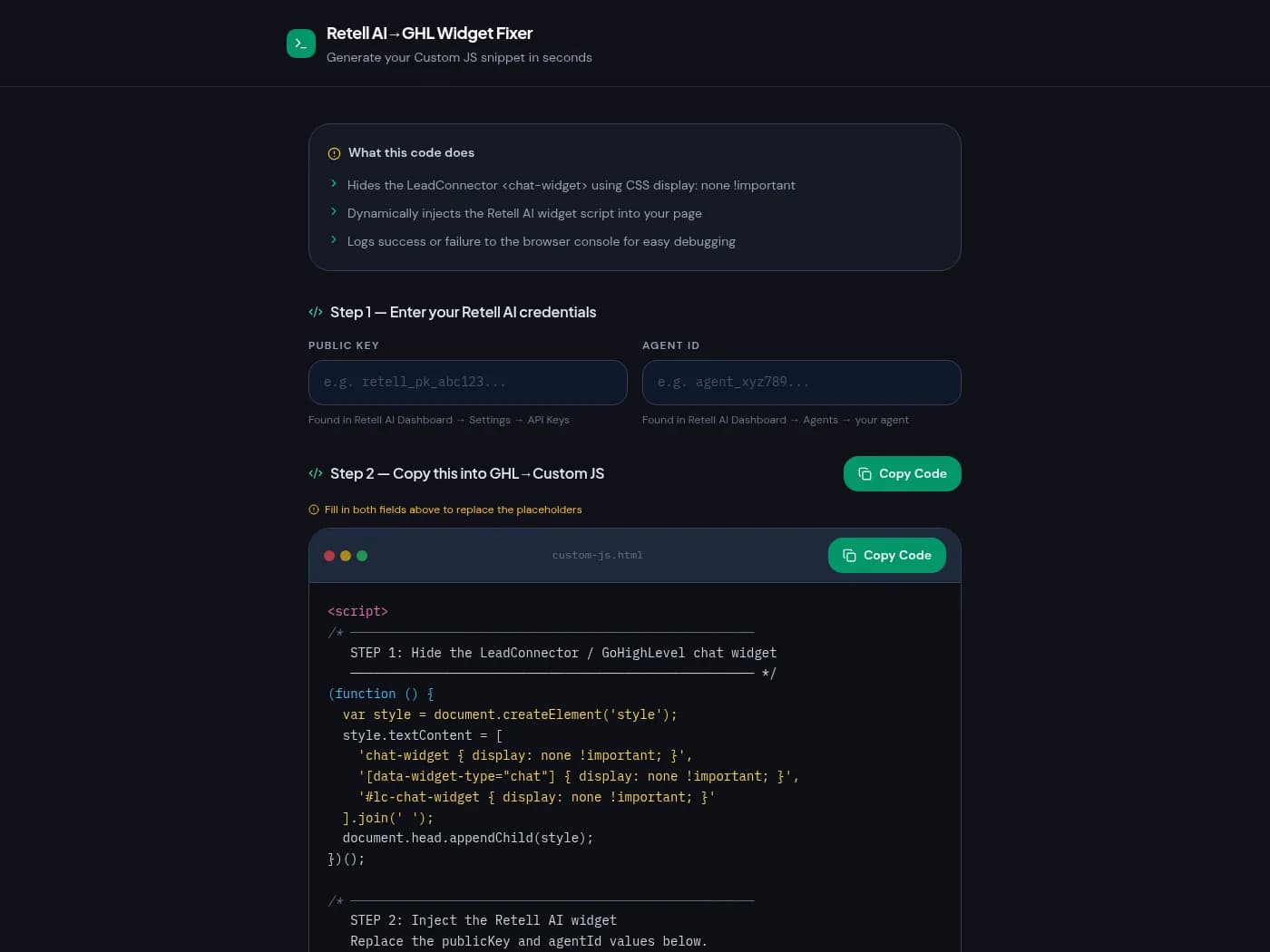 Bot Widget Analyzer