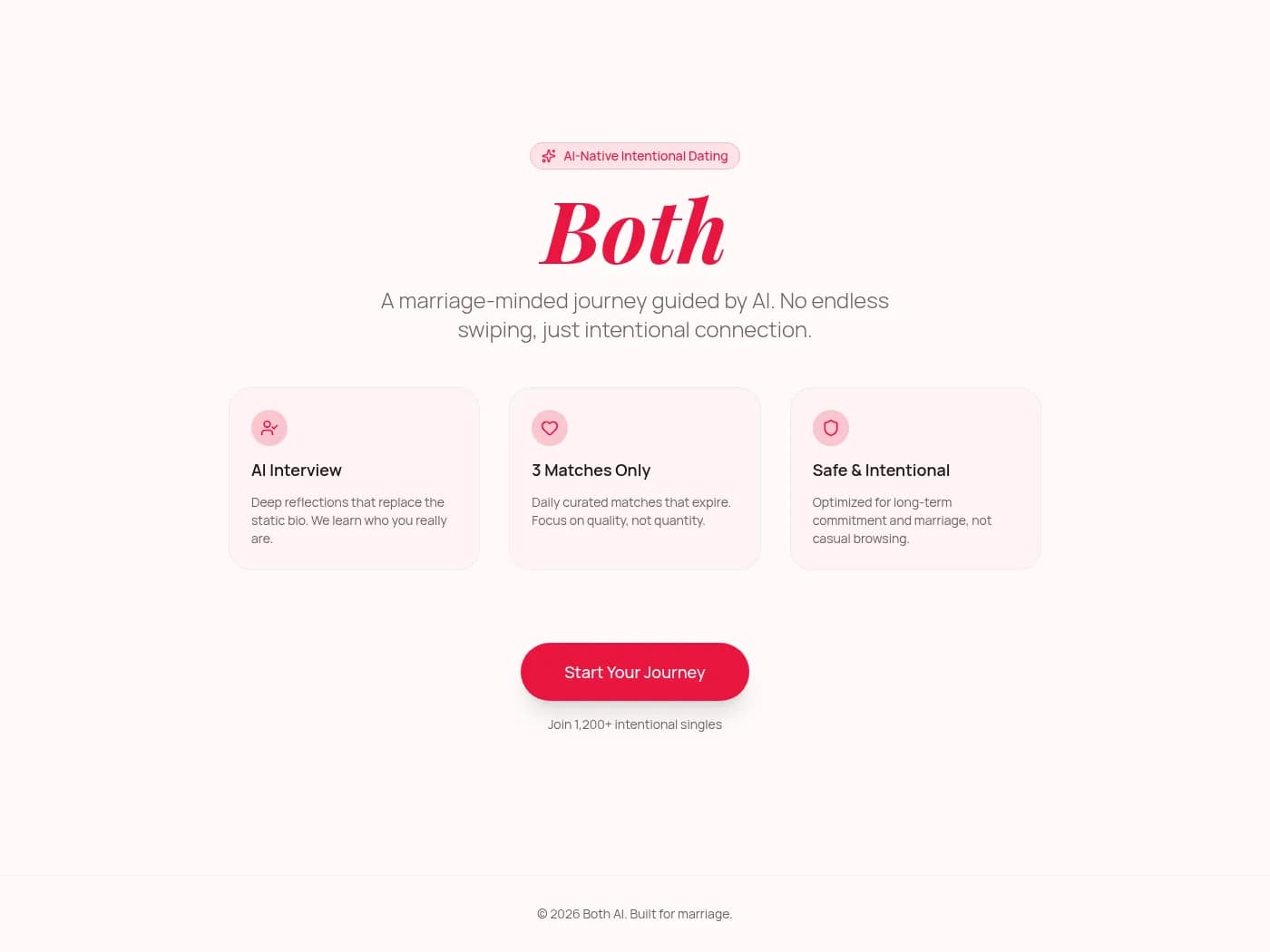 Both AI Dating App